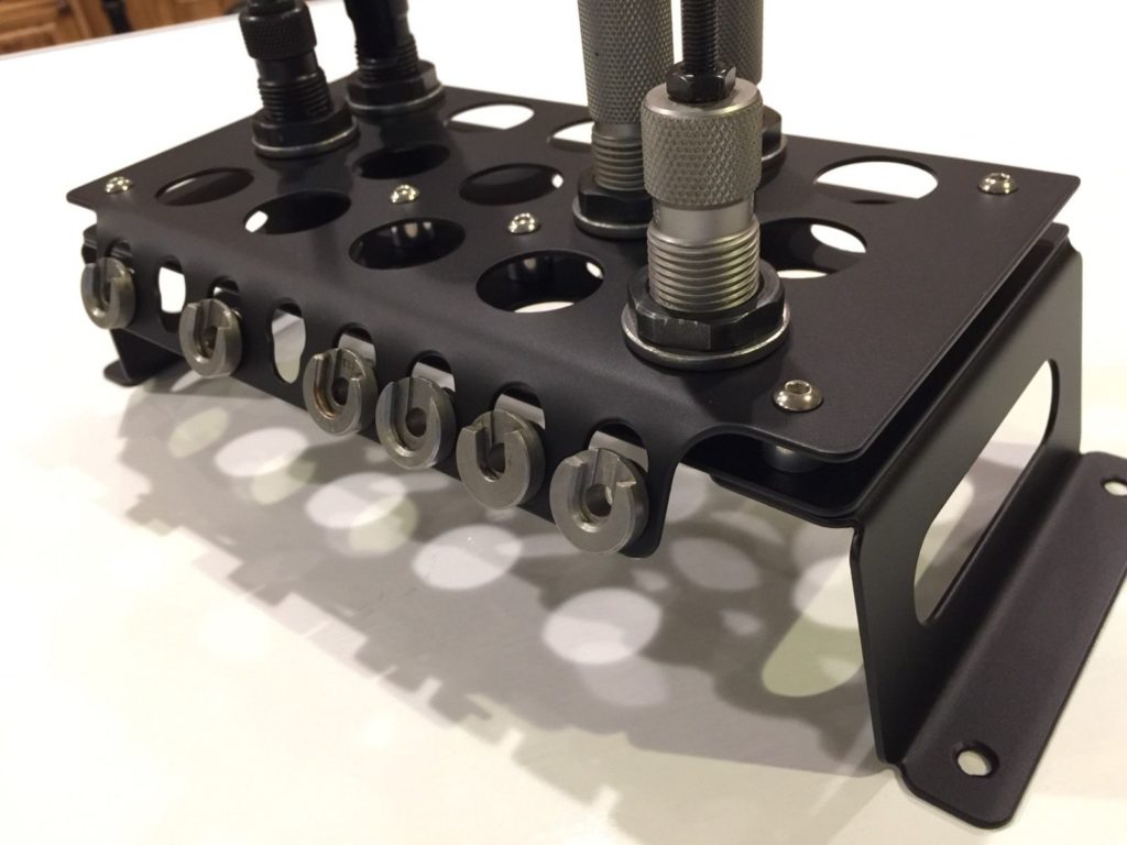 Lock N Load (Hornady) Die Rack with Shellholder (For 7/8″ dies equipped ...