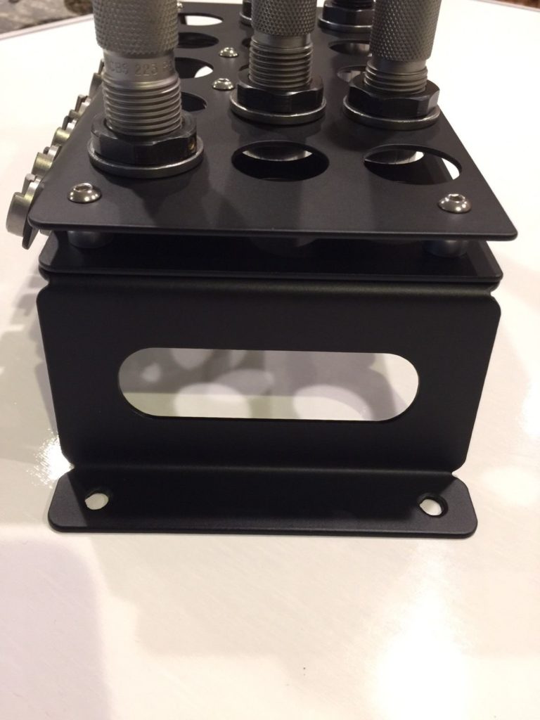 Lock N Load (Hornady) Die Rack with Shellholder (For 7/8″ dies equipped ...