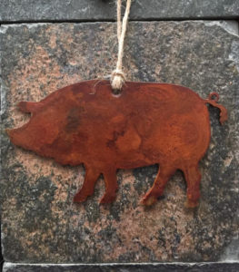 Rustic Metal Pig Magnet – Kinetic Arc Metalworks